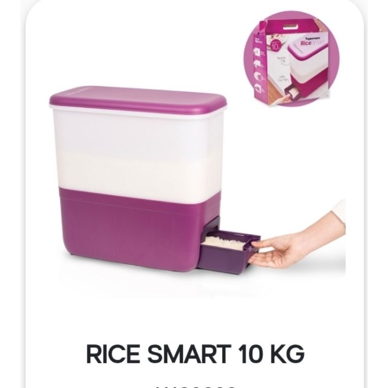 Jual RICE SMART 10 KG, Tempat beras Tupperware | Shopee Indonesia
