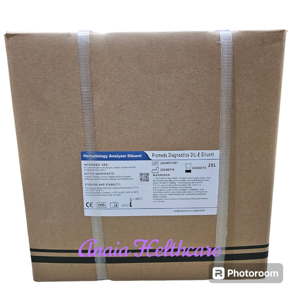 Jual Promeds Diagnostics Diluent DIL-E 20L 3 diff hematology analyzer ...