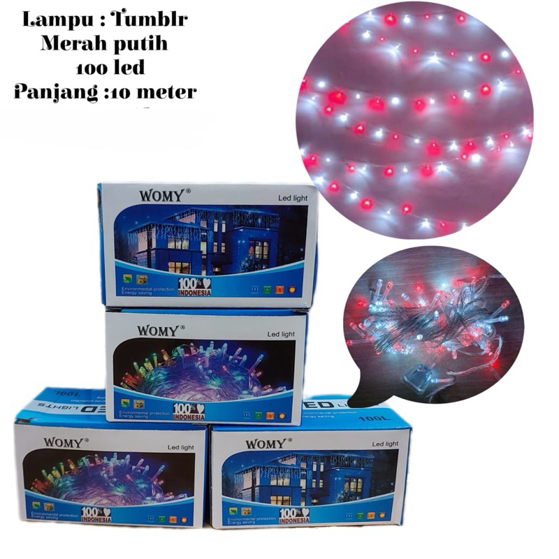 Jual Lampu tumblr / lampu natal / lampu led / lampu tumbler full hut RI ...