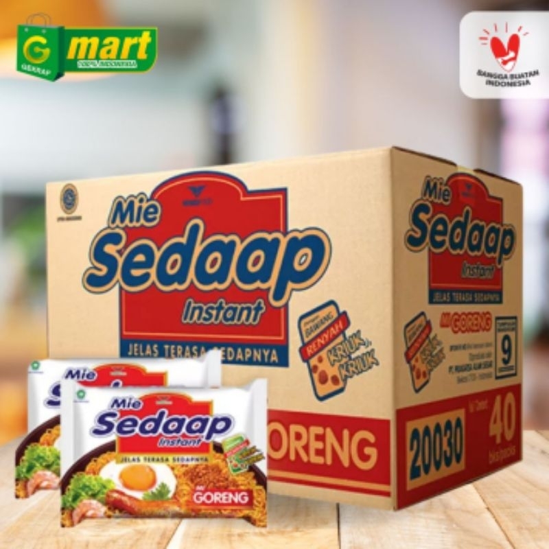 Jual mie sedap goreng 1 dus 40bungkus | Shopee Indonesia