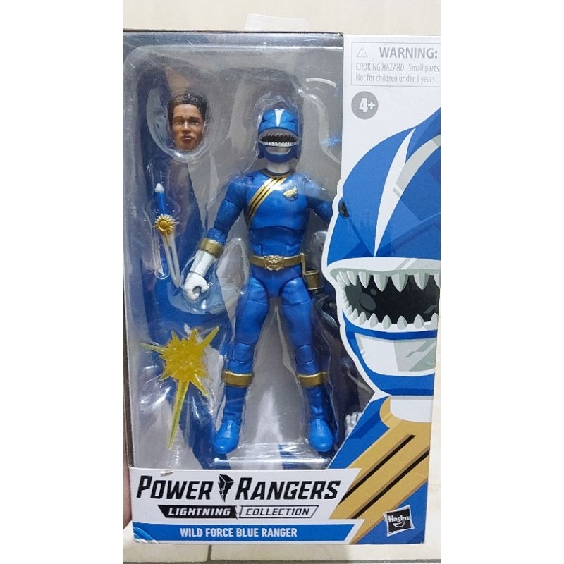 Jual Hasbro Power Rangers Lighting Collection wild force blue ranger ...