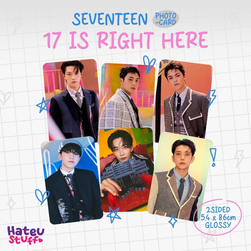 Jual SEVENTEEN Unofficial Photocard 17 IS RIGHT HERE + Maestro Selca | Shopee Indonesia