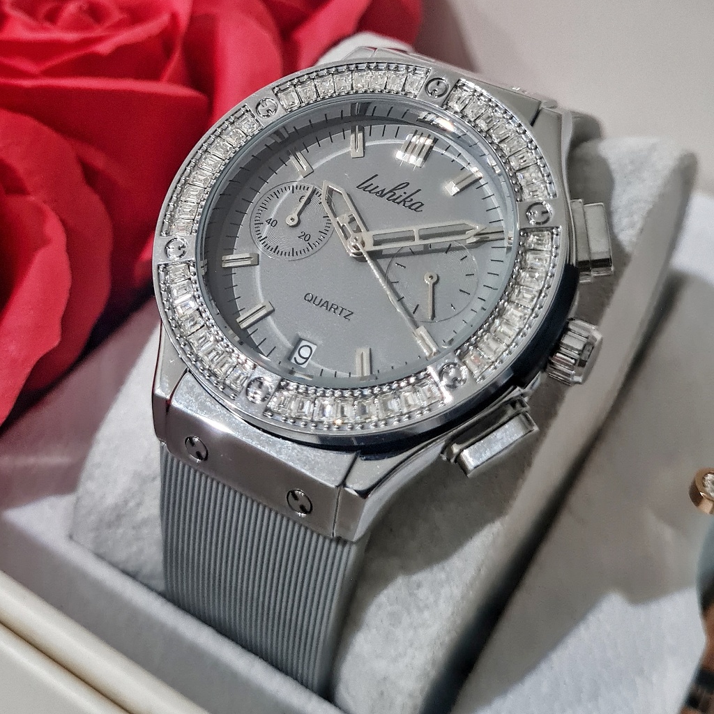 Jual LUSHIKA Illusion Jam Tangan Wanita Original Analog Baterai Chrono ...