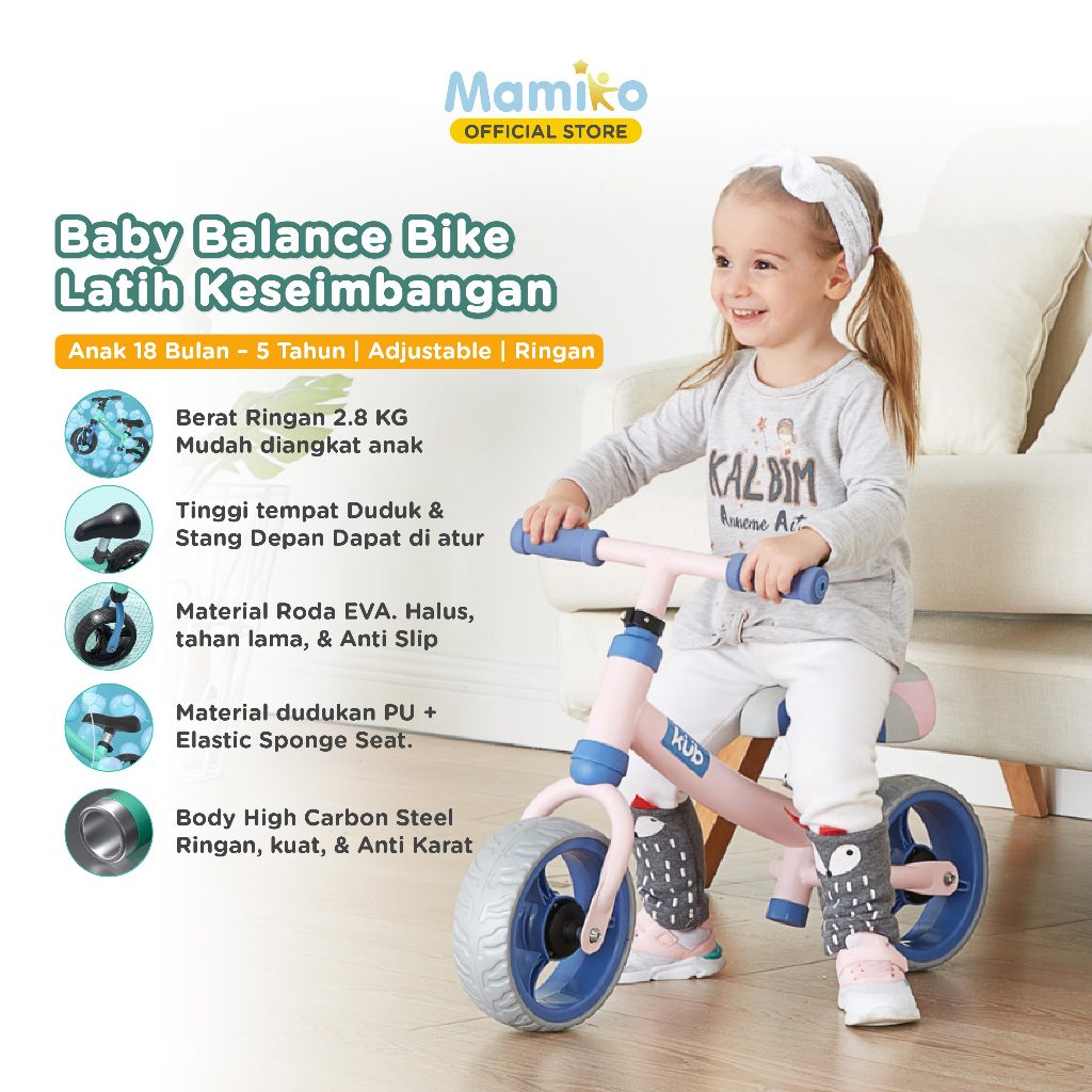 Jual Kub Baby Balance Bike | Sepeda Keseimbangan Anak 18 Bulan Tanpa ...