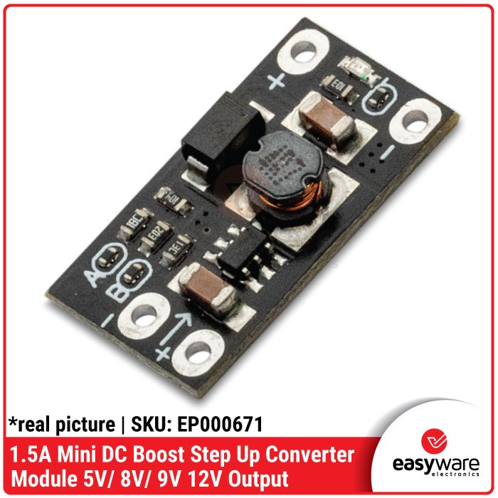 Jual Mini Boost Step up 1.5A 5V 8V 9V 12V | Shopee Indonesia