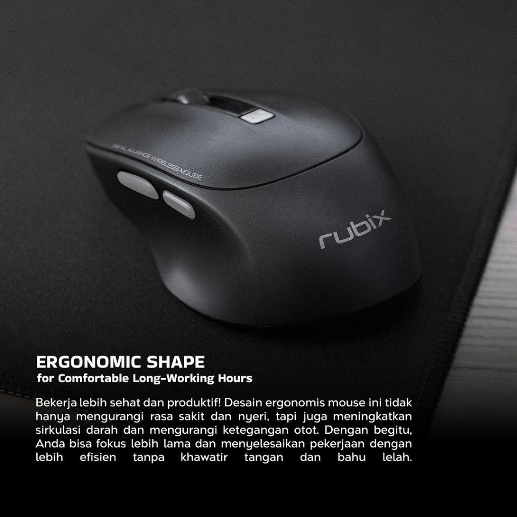 Jual Mouse Wireless Digital Alliance M102 Rubix Mouse Silent Click ...