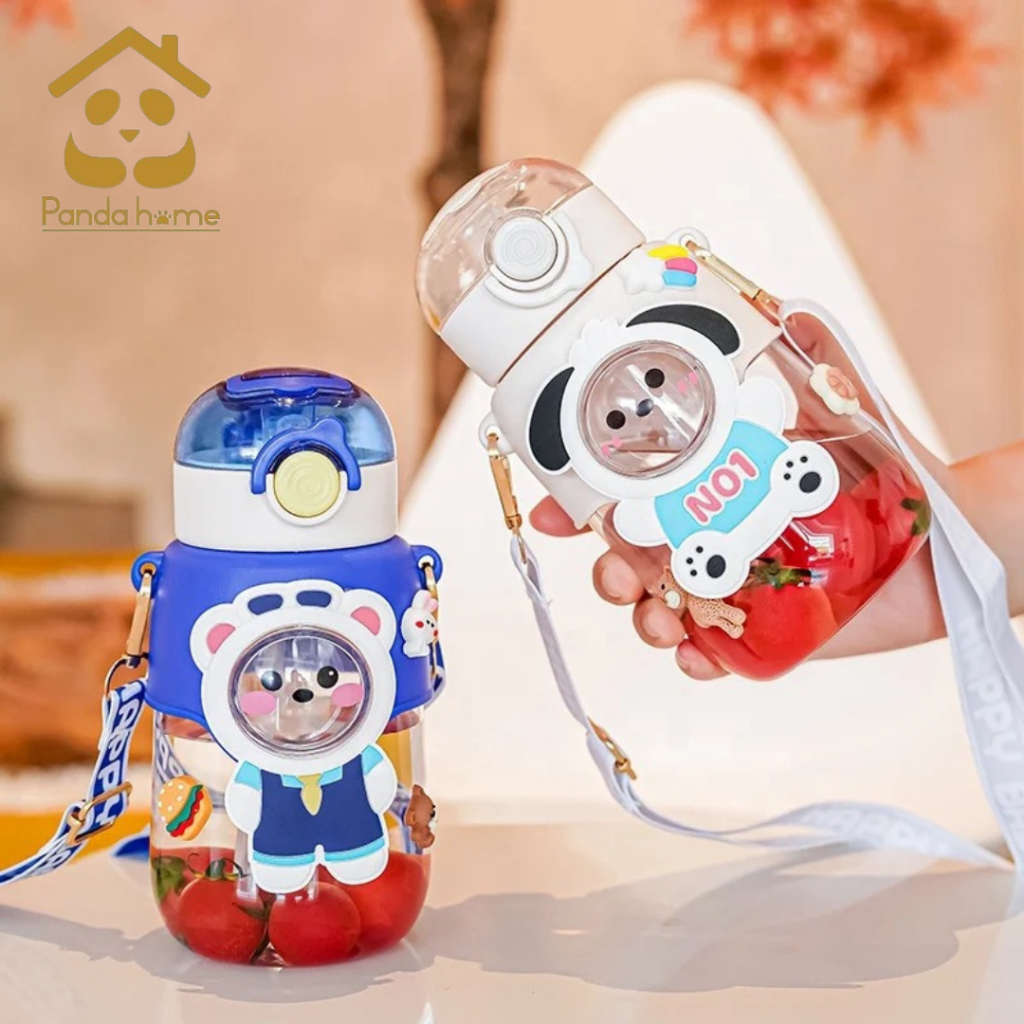 Jual Panda Home NEW Botol Anak Viral Karakter Lucu 680ML Tali Panjang ...