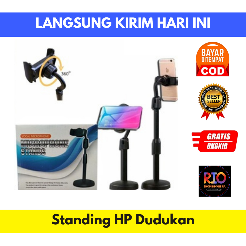 Jual Standing HP Dudukan Handphone Holder Meja HD-25 | Shopee Indonesia