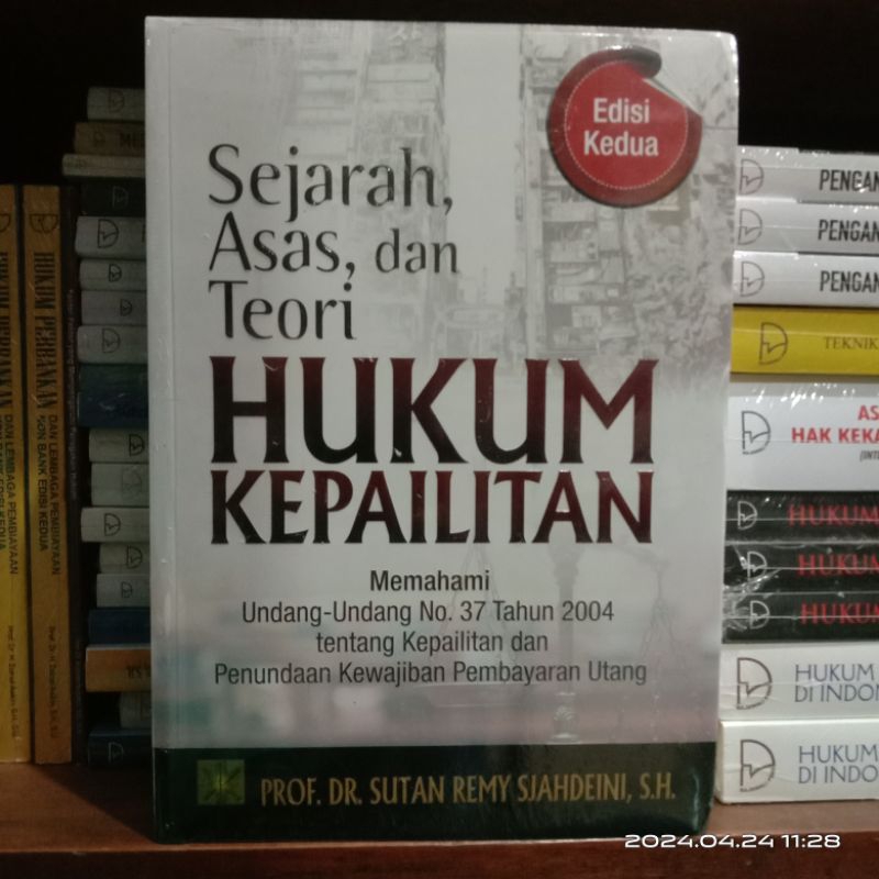 Jual Buku Sejarah Asas dan Teori Hukum Kepailitan Sutan Remi / Kencana | Shopee Indonesia