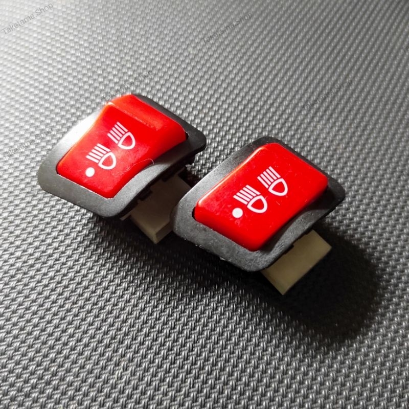 Jual Saklar Dim 3 titik Vietnam Original Merah Tombol Lampu Beam 3 mode ...