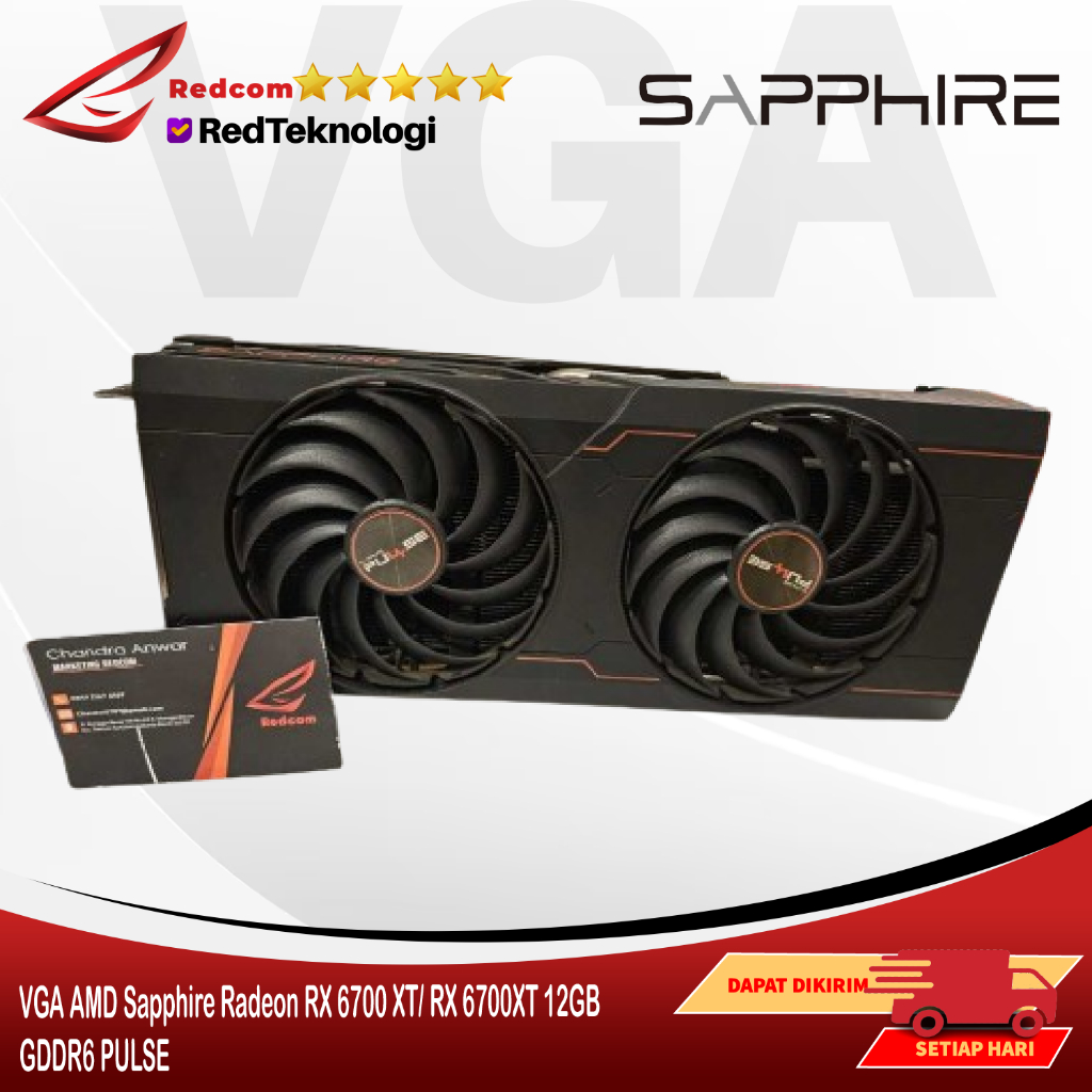 Jual VGA AMD Sapphire Radeon RX 6700 XT/ RX 6700XT 12GB GDDR6 PULSE ...