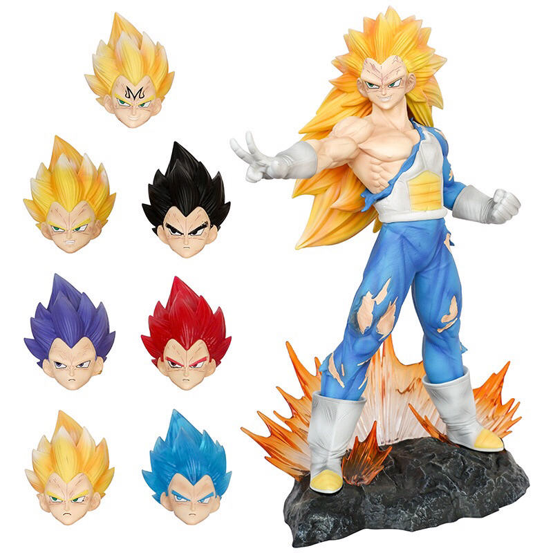 Jual DragonBall Vegeta Super Saiyan 8 kepala Actioan Figure | Shopee Indonesia