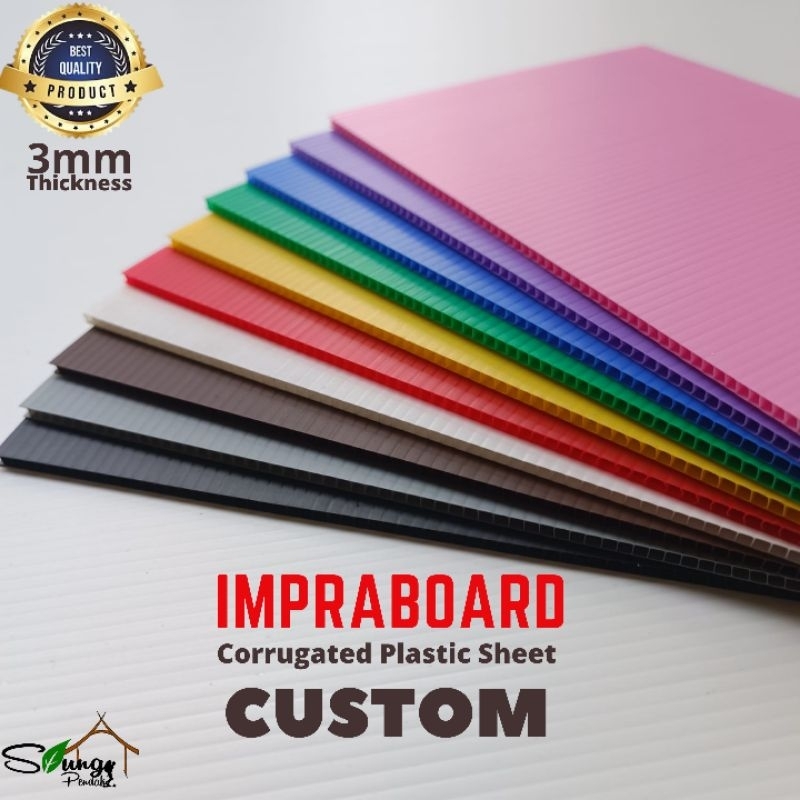 Jual Impraboard / Inpraboard / Infraboard 3mm CUSTOM PP Board Art Board ...