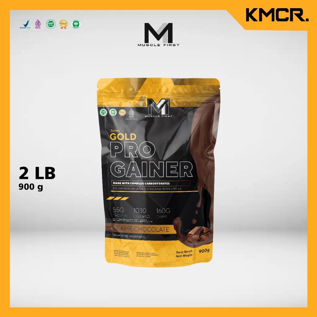Jual MUSCLE FIRST M1 GOLD PRO GAINER 2LB 900gr FITNESS GYM - KMCR ...