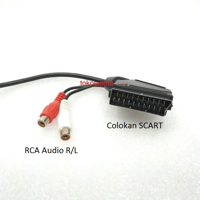 Jual Kabel Console Sega Mega Drive 1 Genesis 1 TV CRT Euro SCART Socket 2 RCA Audio R/L to S ...