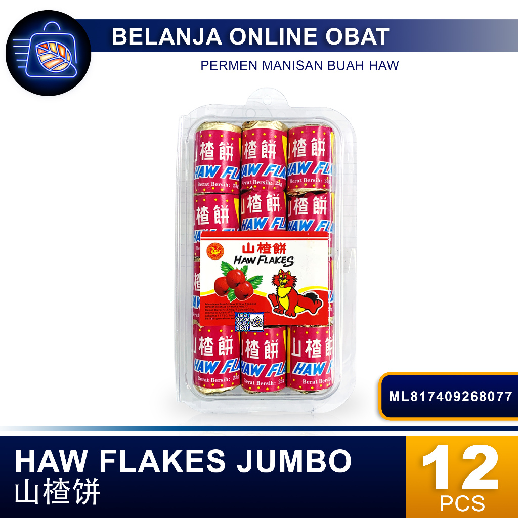 Jual HAW FLAKES SAN ZHA PIAN Jumbo // Permen Sanca | Shopee Indonesia