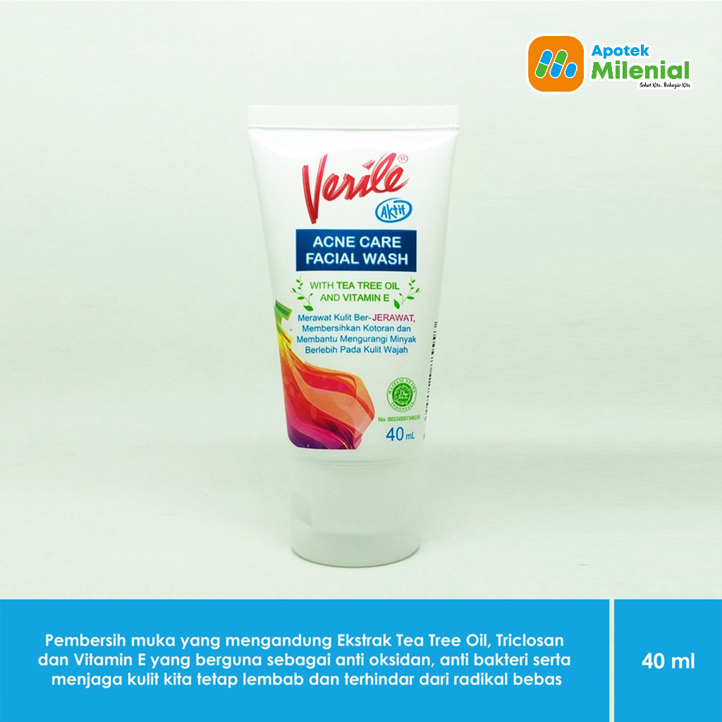 Jual Verile Acne Care Facial Wash / Menjaga Kulit Agar Tetap Lembab dan ...