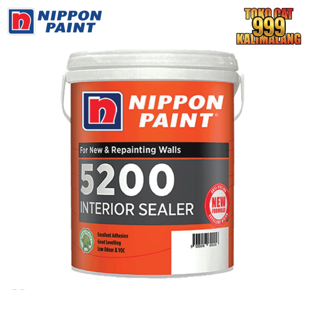 Jual Cat Dasar Tembok Rumah Interior Nippon Paint Wall Sealer 5200 / 25 Kg | Shopee Indonesia