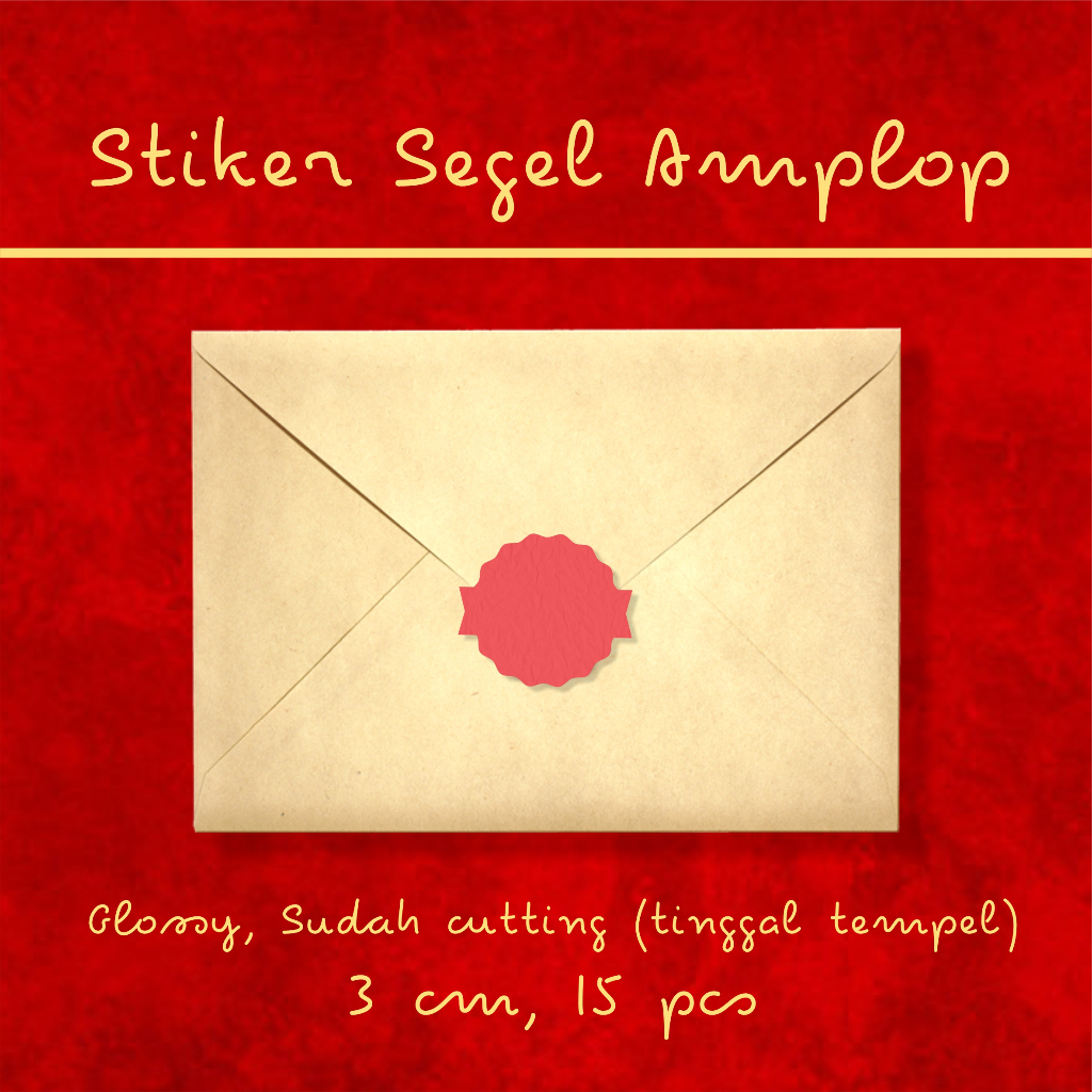 Jual 15 pcs Stiker Segel Amplop Wedding Souvenir Waterproof | Shopee ...