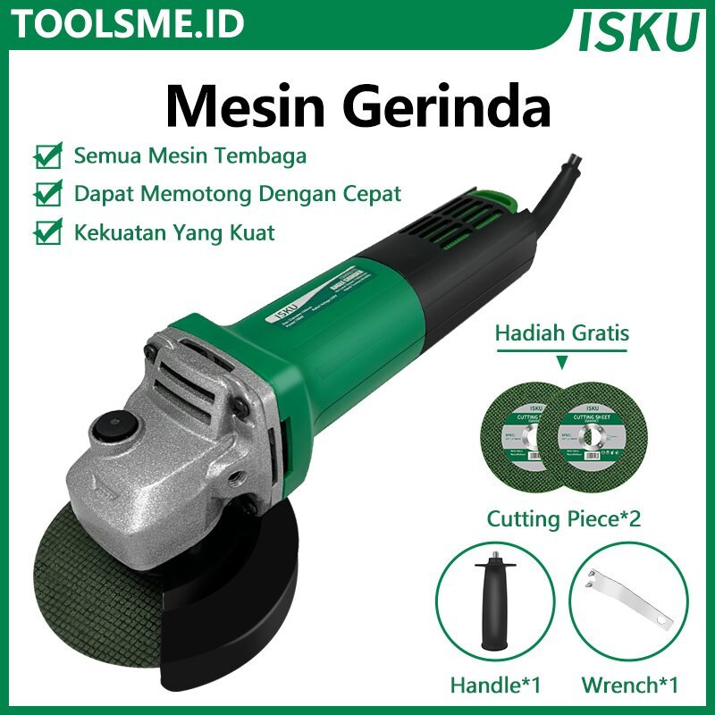 Jual ISKU 4" 4 Inchi Mesin Gerinda Tangan 500W Angle Grinder ...