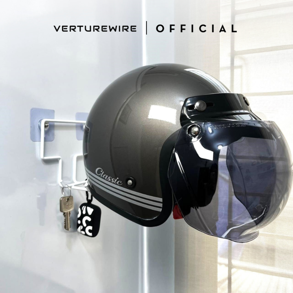 Jual Verturewire Gantungan Helm Multifungsi / Rak Helm Topi | Shopee ...