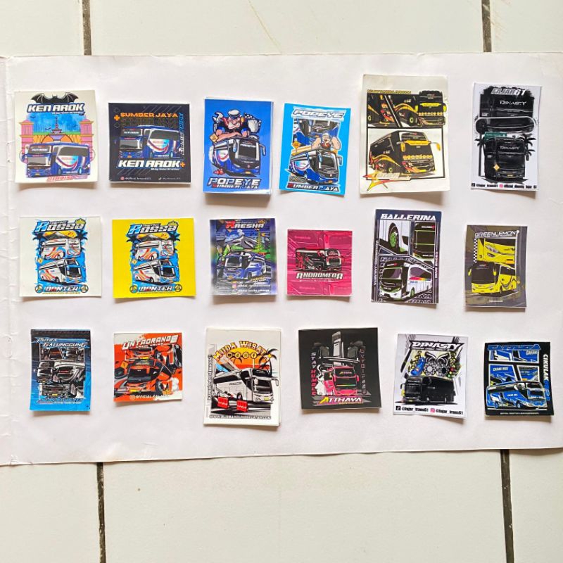 Jual Stiker Bus Bisa Dipilih‼️ Stiker Bus Viral Telolet Basuri Asli ...