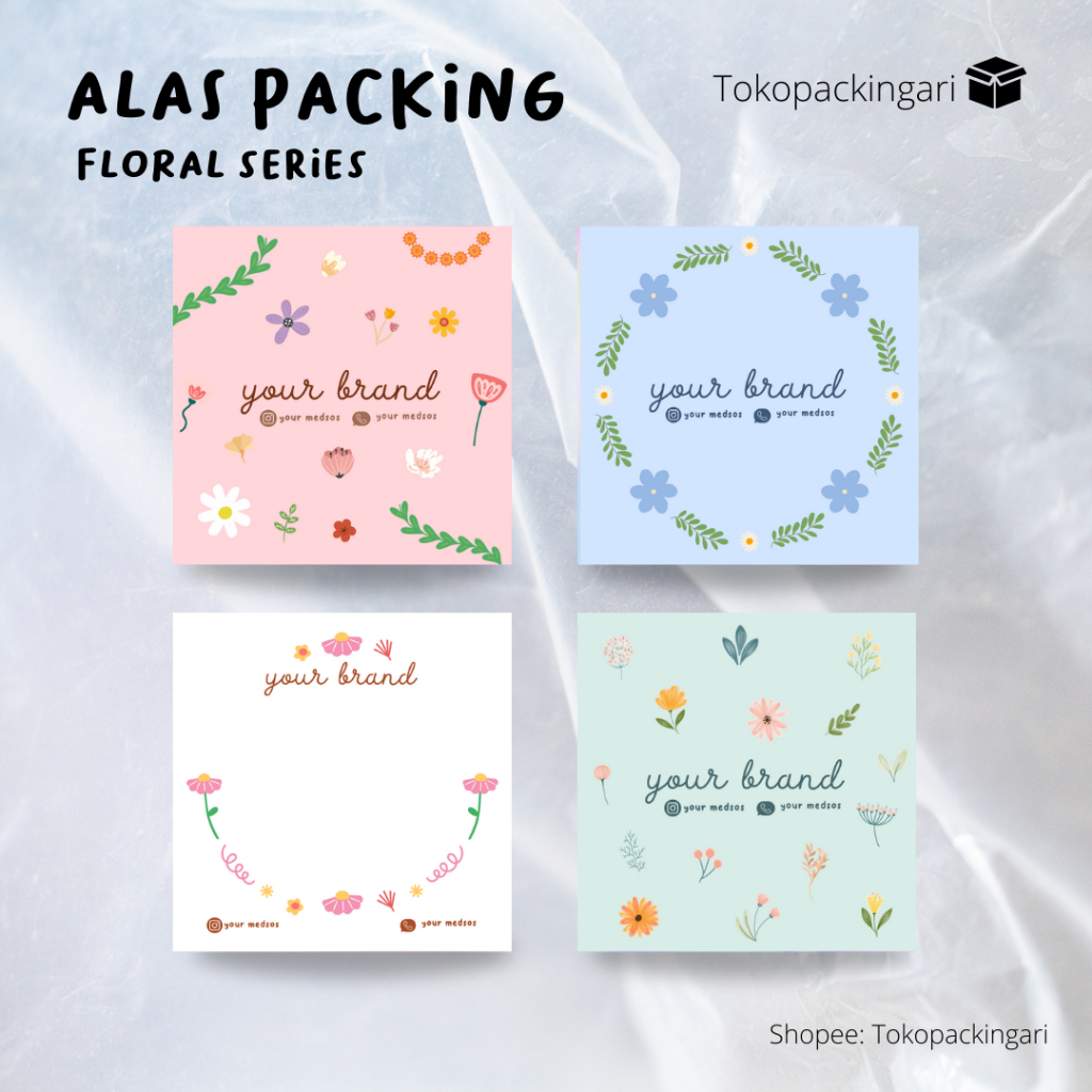 Jual Alas Packing Edisi Floral | Paper Aksesoris | FREE PLASTIK ...