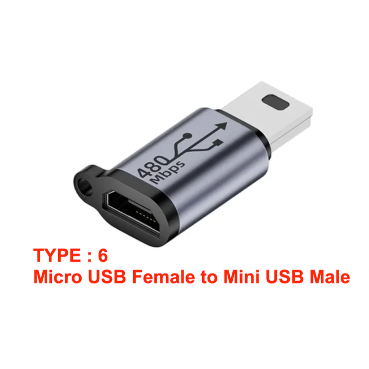 Jual Adaptor Adapter Converter Lightning, MICRO USB, USB Type C, Mini ...