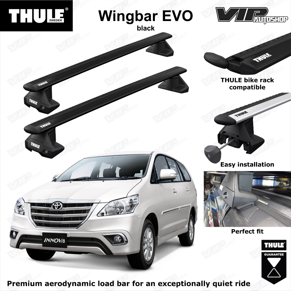 Jual Thule Crossbar toyota INNOVA 2004-2015 normal roof Wingbar EVO ...