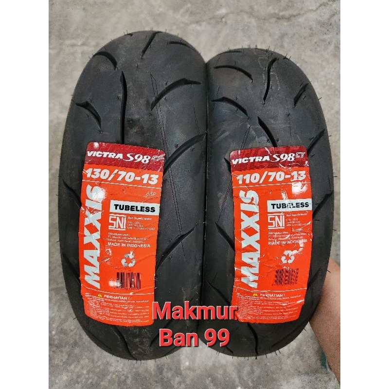 Jual Sepasang Ban Maxxis 110/70-13 & 130/70-13 NEW VICTRA ( S98 CT ...