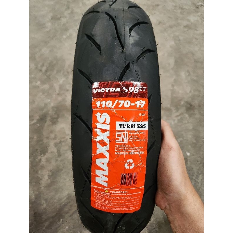 Jual Ban Maxxis 110/70-17 NEW VICTRA ( S98CT ) ( TUBELESS ) ( DUAL ...