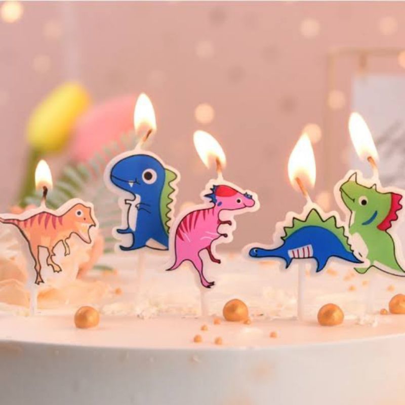 Jual Lilin dinosaurus ulang tahun lilin ultah karakter kartun ...