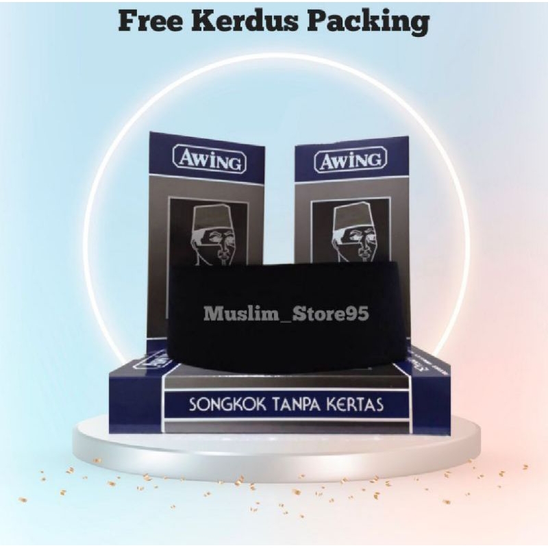 Jual Songkok Awing AC Tinggi 8,9,10,11,12 Original Produk | Kopyah ...