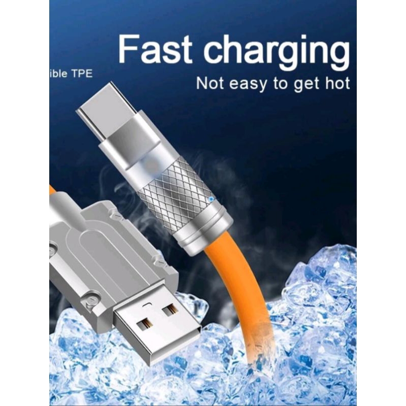 Jual Kabel Data Charger 120W Fast Charging 6A USB Micro / Type C Gaming ...