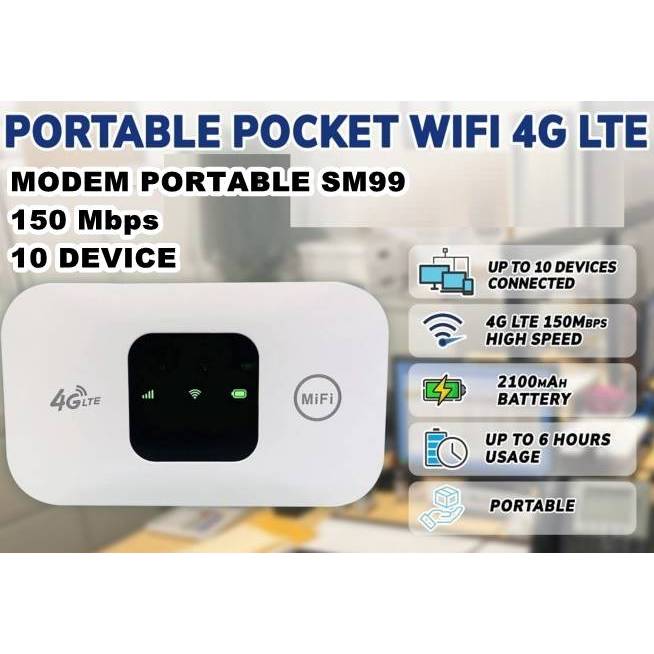 Jual Modem Wifi SMARTCOM 4G LTE SM99 PRO Unlock All Operator Modem ...