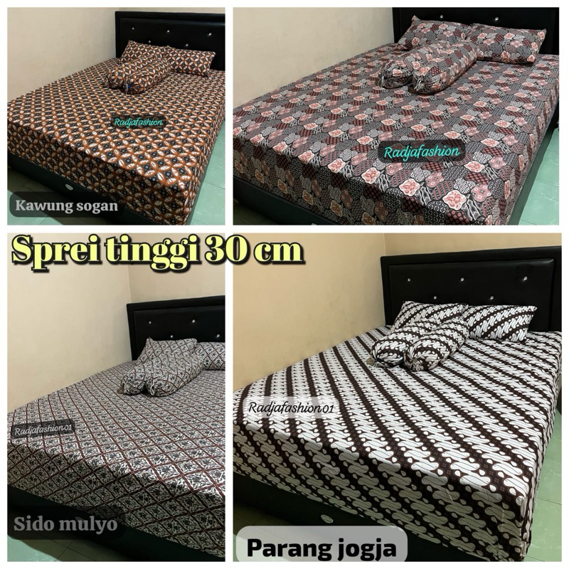 Jual SPREI MOTIF BATIK 200X200 TINGGI 30 CM | Shopee Indonesia