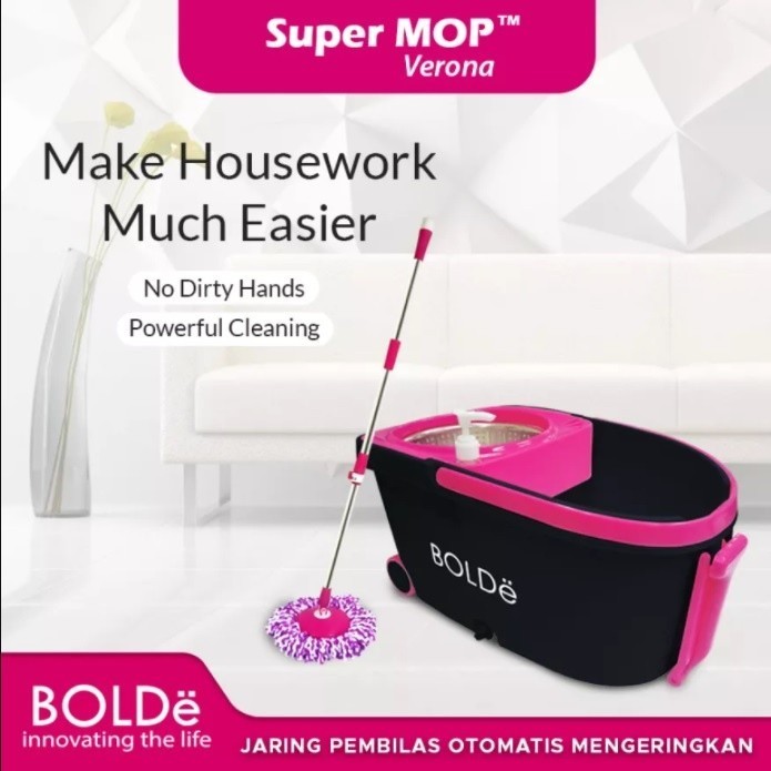 Jual Alat pel Super MOP BOLDe VERONA | Stainless + Botol Dispenser ...