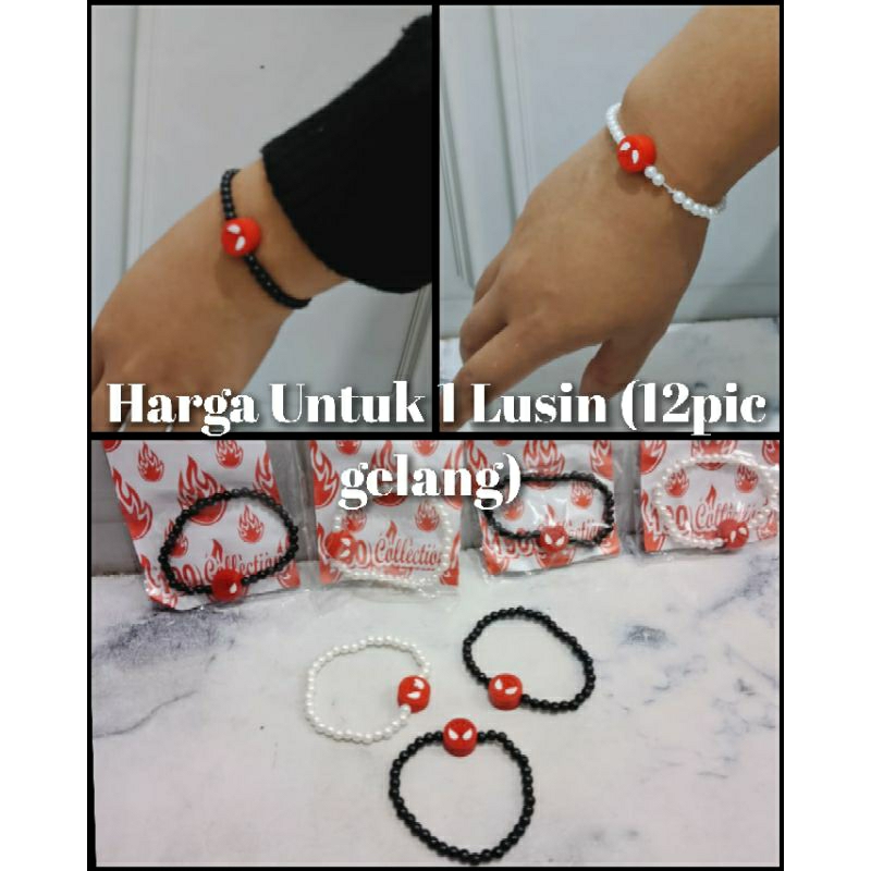 Jual Grosir/Gelang Mute Spider-Man Model Tali Pakai Karet Melar Harga ...