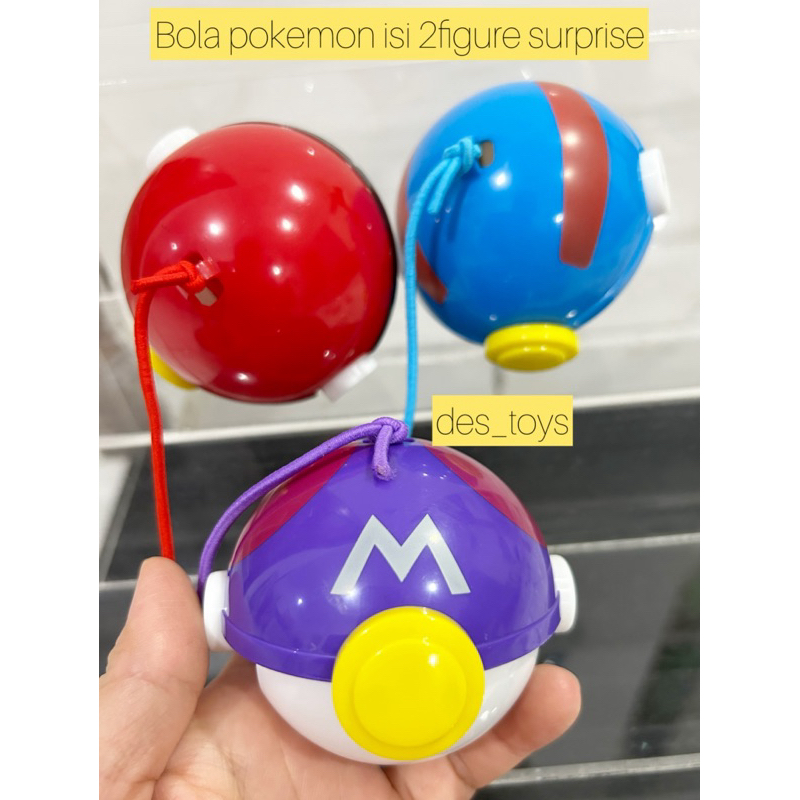 Jual NEW!! MAINAN ANAK BOLA POKEMON POKE BALL ACTION FIGURE POKEBALL ...