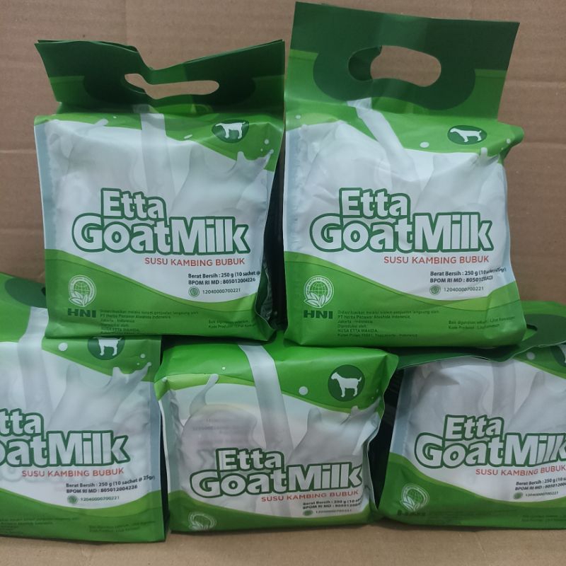 Jual Etta Goat Milk EGM HNI HPAI Susu Kambing Etawa Bubuk 10 sachet ...