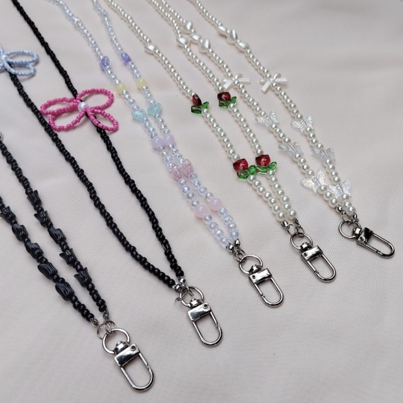 Jual Lanyard Tali Gantungan ID Card Manik Manik | Shopee Indonesia
