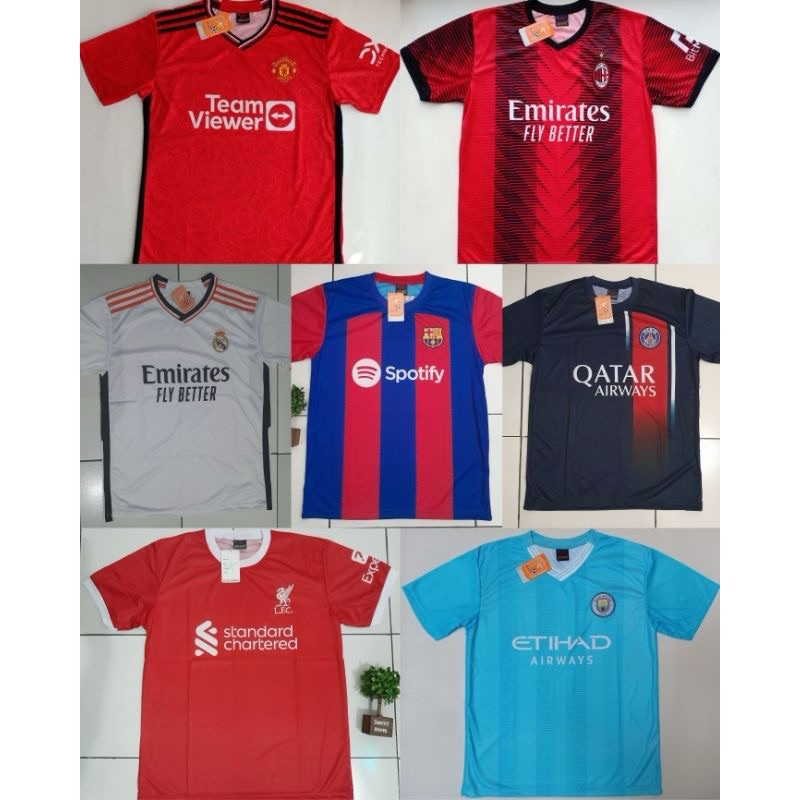 Jual jersey bola klub eropa sublime printing 2023 2024 | Shopee Indonesia