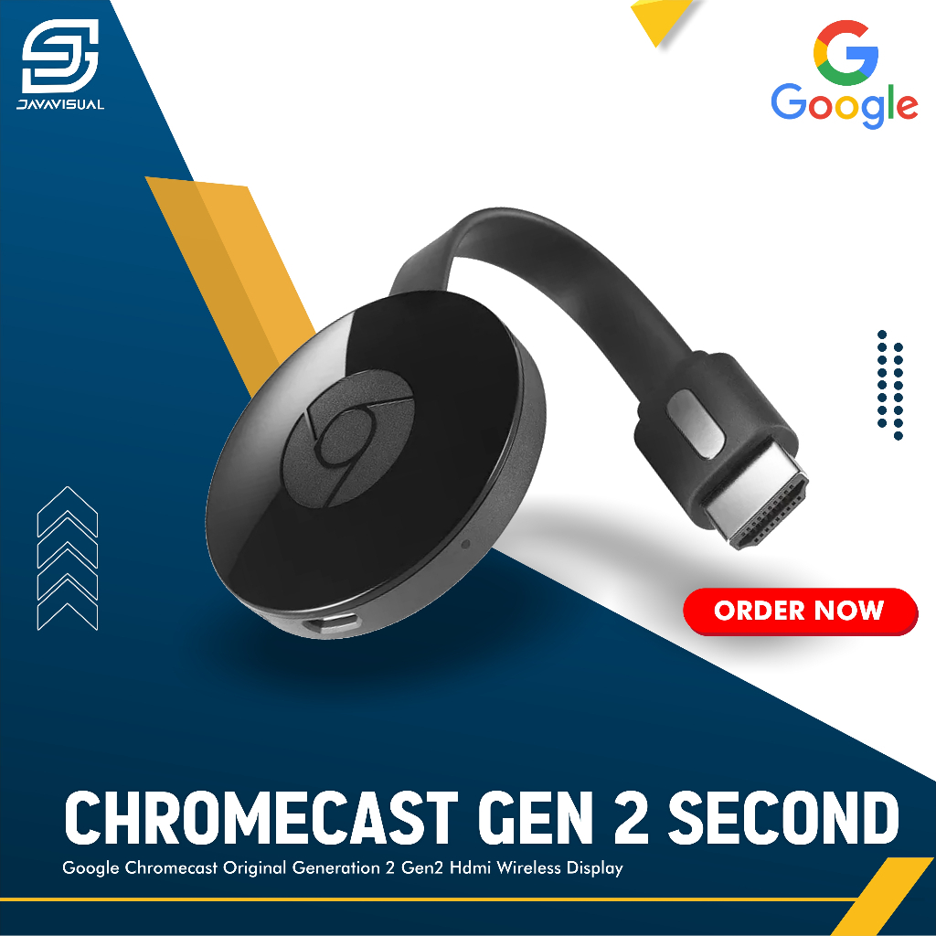 Jual [JaVis] GOOGLE CHROMECAST ORIGINAL GENERATION 2 Gen2 HDMI Wireless ...