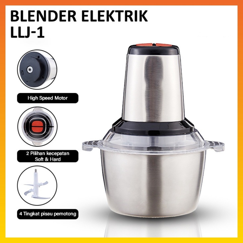 Jual BLENDER CHOPPER DAGING Vipoo V-6004/6005 stainless steel Blender ...