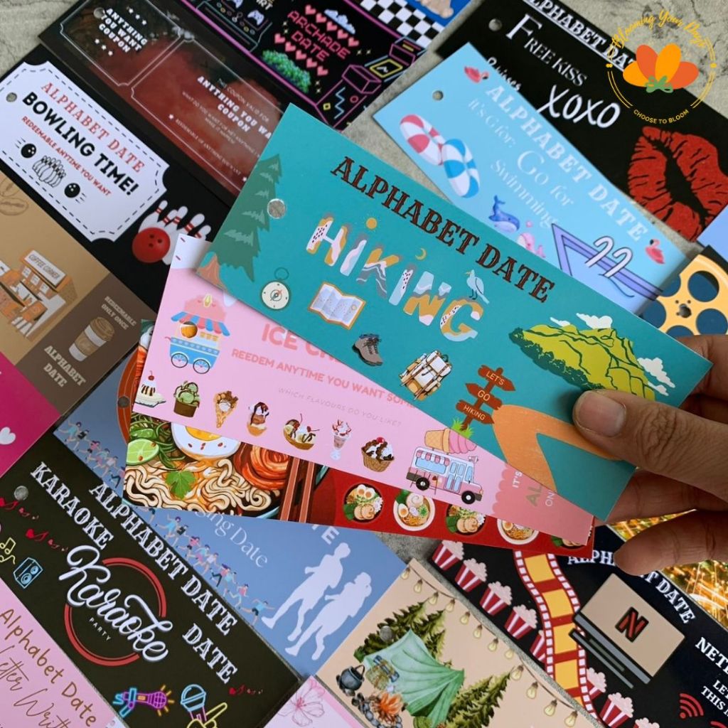 Jual alphabet love kupon kartu ucapan love coupon kado anniversary kado ...