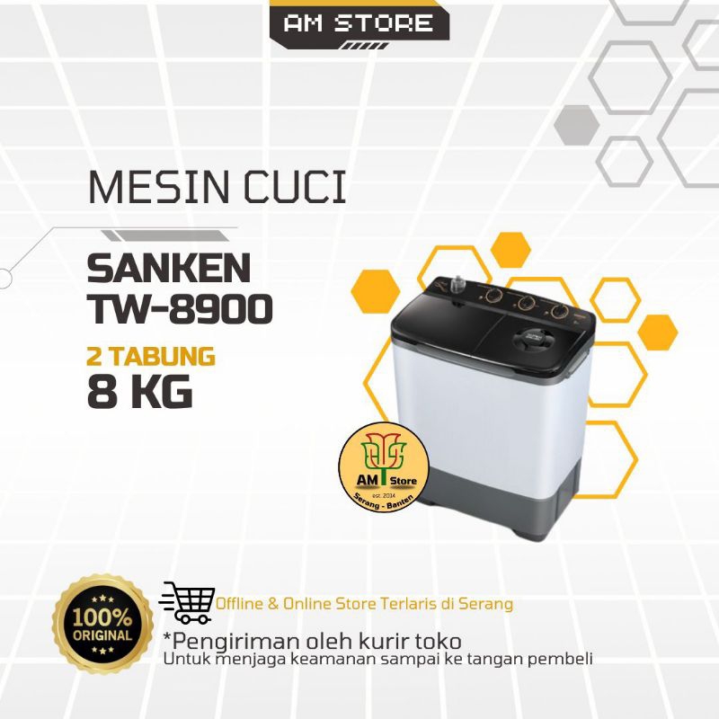 Jual Mesin Cuci Sanken TW-8900 8kg (2 Tabung) | Shopee Indonesia