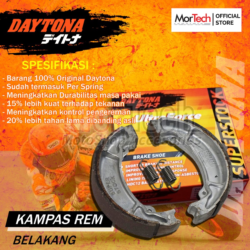 Jual Kampas Rem Belakang Daytona Beat Fi Vario PCX CBU Scoopy GENIO ...