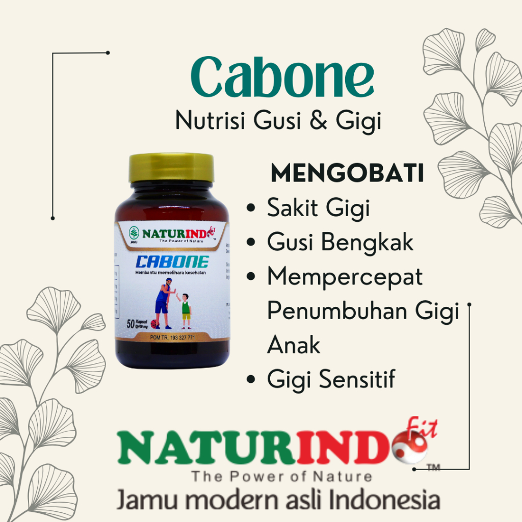 Jual Cabone Obat Sakit Gigi Sensitif Berlubang Gusi Bengkak Penguat ...