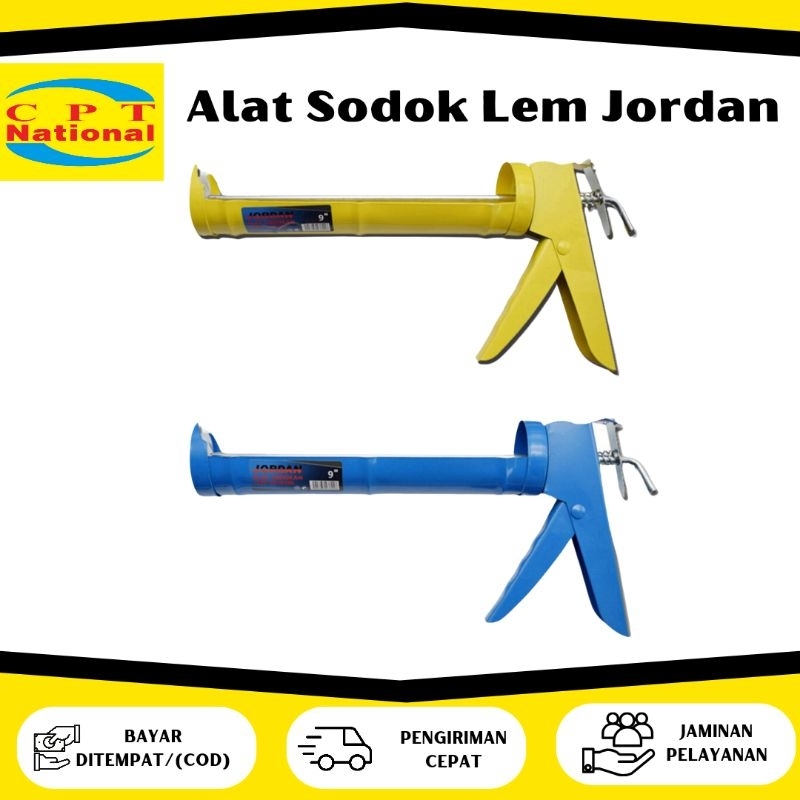 Jual Alat Sodokan Lem Jordan Caulking Gun / Gun Silicone Plat/ Tembakan ...