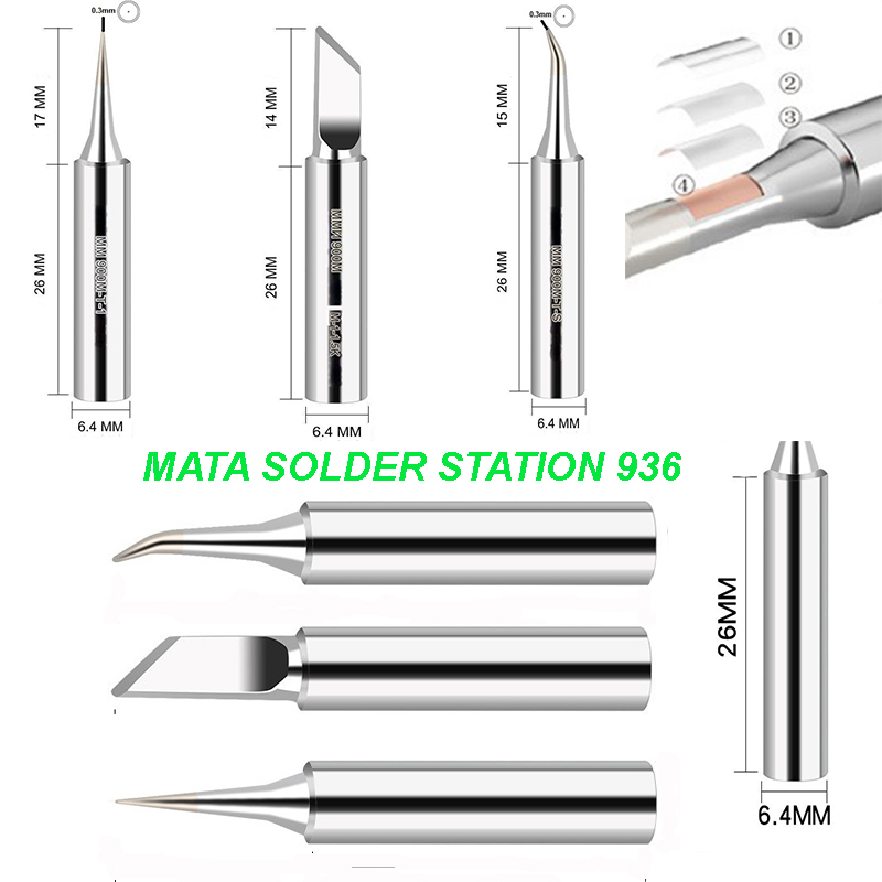 Jual MATA SOLDER STATION 936 RATA BENGKOK LURUS 900M-T-I 900M-T-IS 900M-T ujung tembaga lapis ...